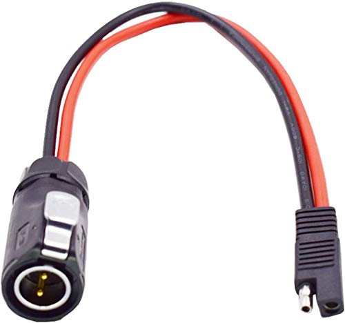 LIXIN 6.5ft 2 Pin Power Industrial Circular Connector Cable to SAE Cable Adapter, 10AWG Cable for Furrion,Solar Panel Suitcase, Forrest River RV Ports