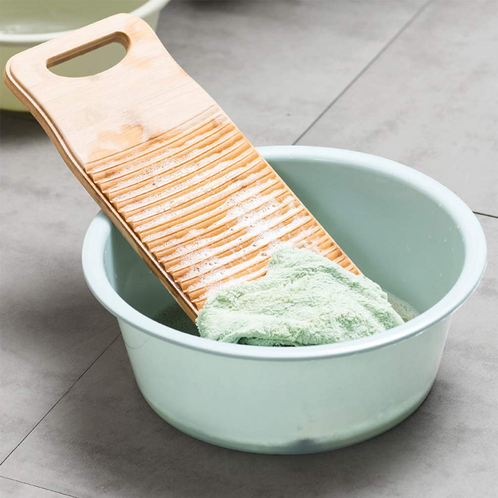 Wood wooden washboard Washboard Practical Clothes Bamboo Washboard Anti-slip Laundry Cleaning Board Manual Clothes Washing Tool for Home - laundry washboard 40cm washing clothes board