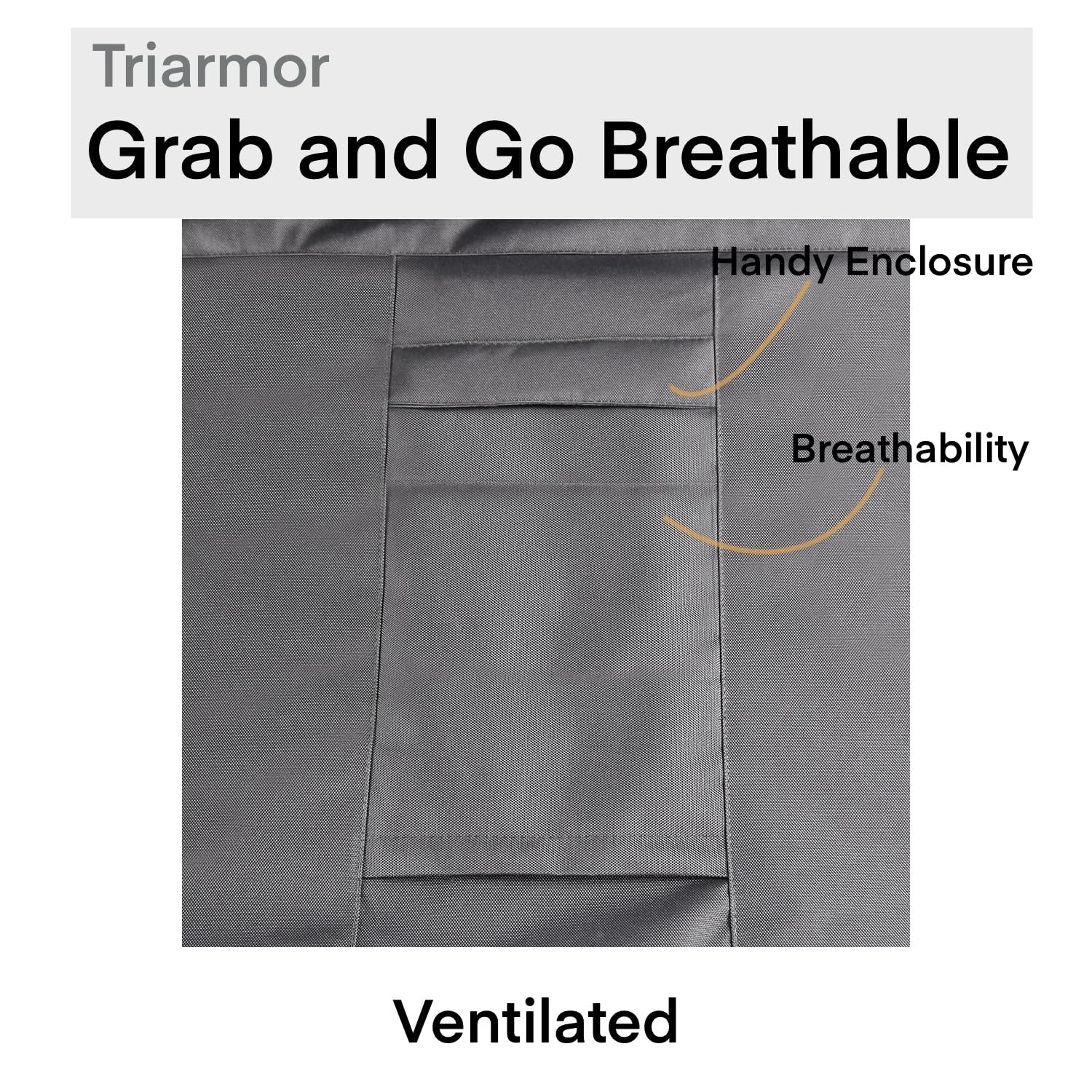 TRIARMOR High Back Patio Chair Cover Waterproof Outdoor Chair Cover