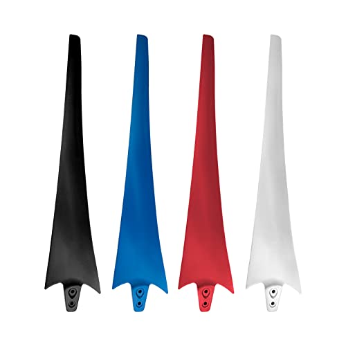 Mars Rock 58CM 22.83" Length High Strength Carbon Fibers Black Color Wind Blade Nylon Fiber Wind Turbine Blade for DIY Horizontal Wind Turbine Generator Windmill Assembling