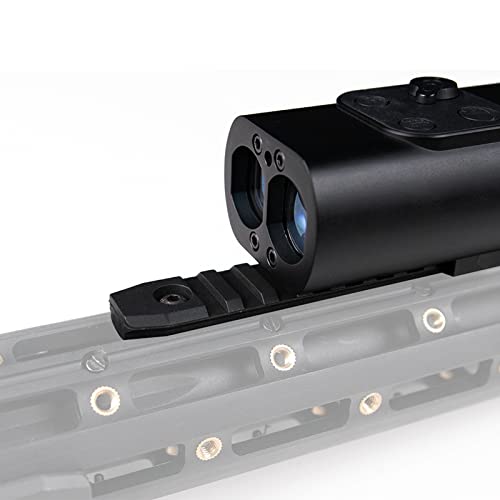 LK01 Auxiliary Ballistic Smart Laser Range Finder, 1200M External Laser Rangefinder with ± 0.5m Accurate, IP65, Compatible with Picatinny Rails, Works with MILESEEY TNV10 Thermal Monocular