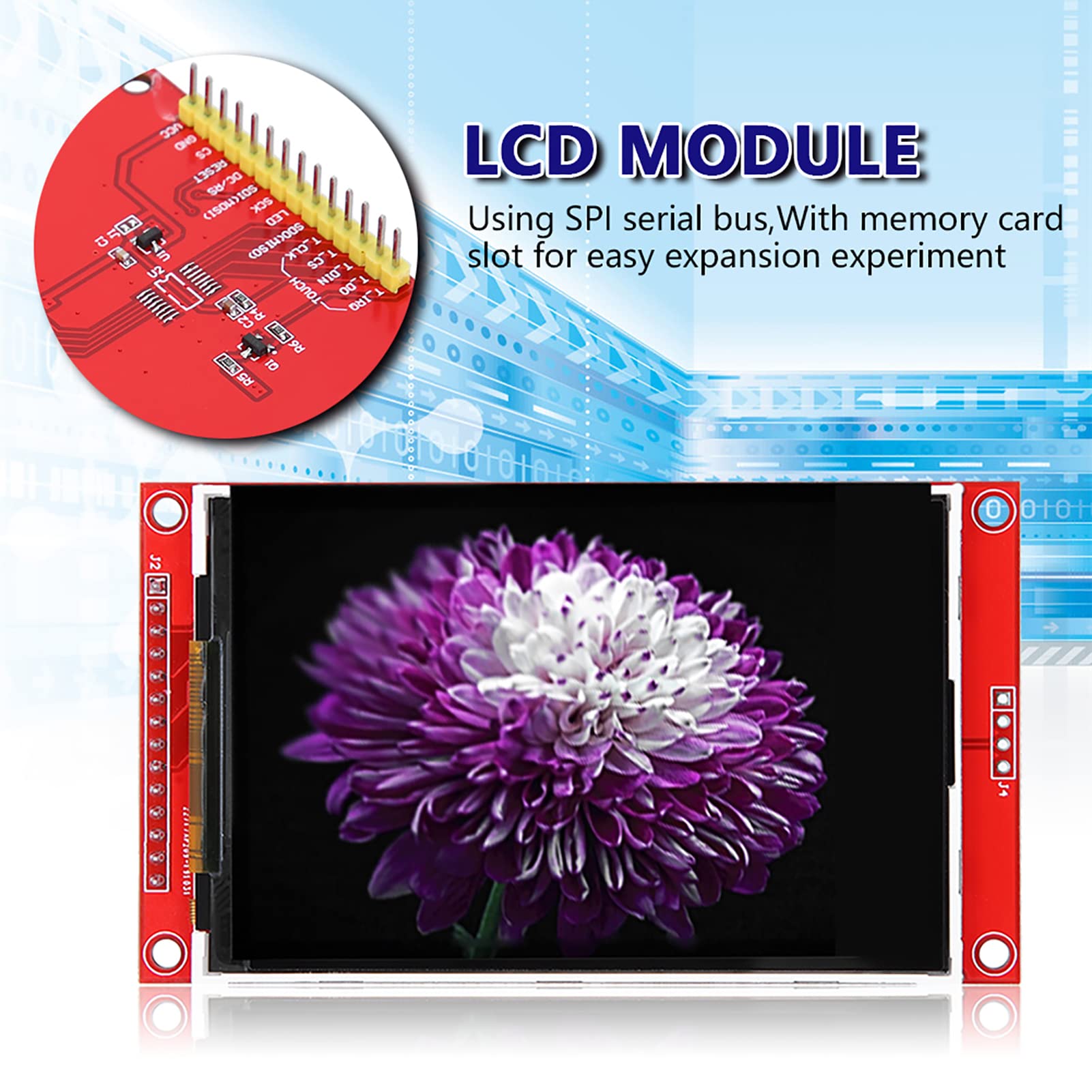 Ozgkee Computer Motherboard, Intel Motherboard LCD Screen Module Tft 3.5Inch SPI Serial 480 X 320 Ili9488 Hd Electronic Accessories Gaming Motherboard