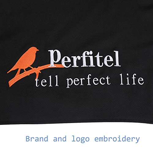 Perfitel Universal Large Bird Cage Cover(Black) Good Night Black-Out Birdcage Cover Durable Breathable Washable Material (31 * 21 * 52)