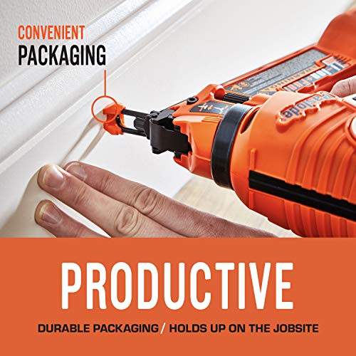 Paslode, Finishing Nail, 650230, 20 Degree Angled Galvanized, 16 Gauge, 2,000 per Box, 1 1/4 inch