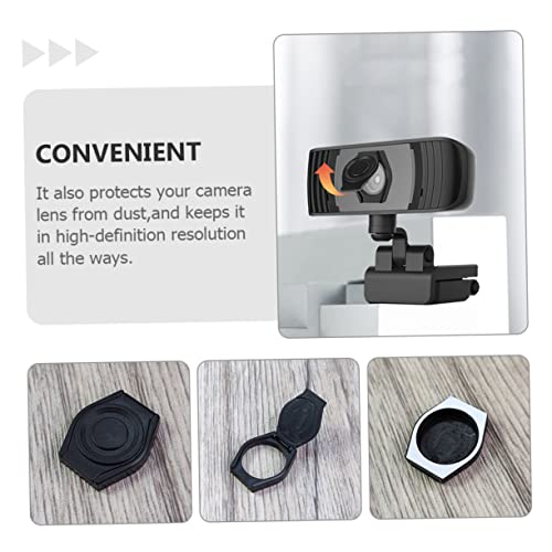 NUSITOU 6pcs Camera Cover Lap Desks Black Webcam Cover USB Camera Cover Slide Privacy Lens Cover Webcam Privacy Cover Computer Webcam USB Webcam Cover Linux Laptop Self Made Abs Sticker