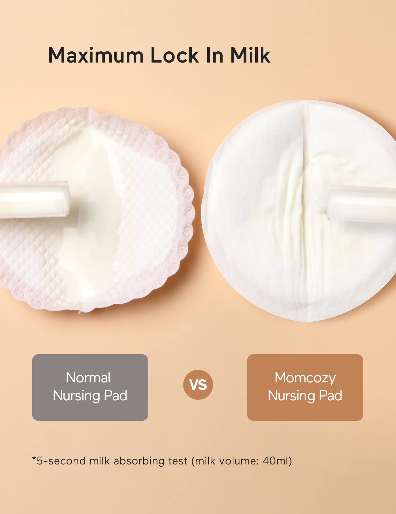 Momcozy Stay Dry Breastfeeding Pads & Disposable Milk Storage Bag 180ml