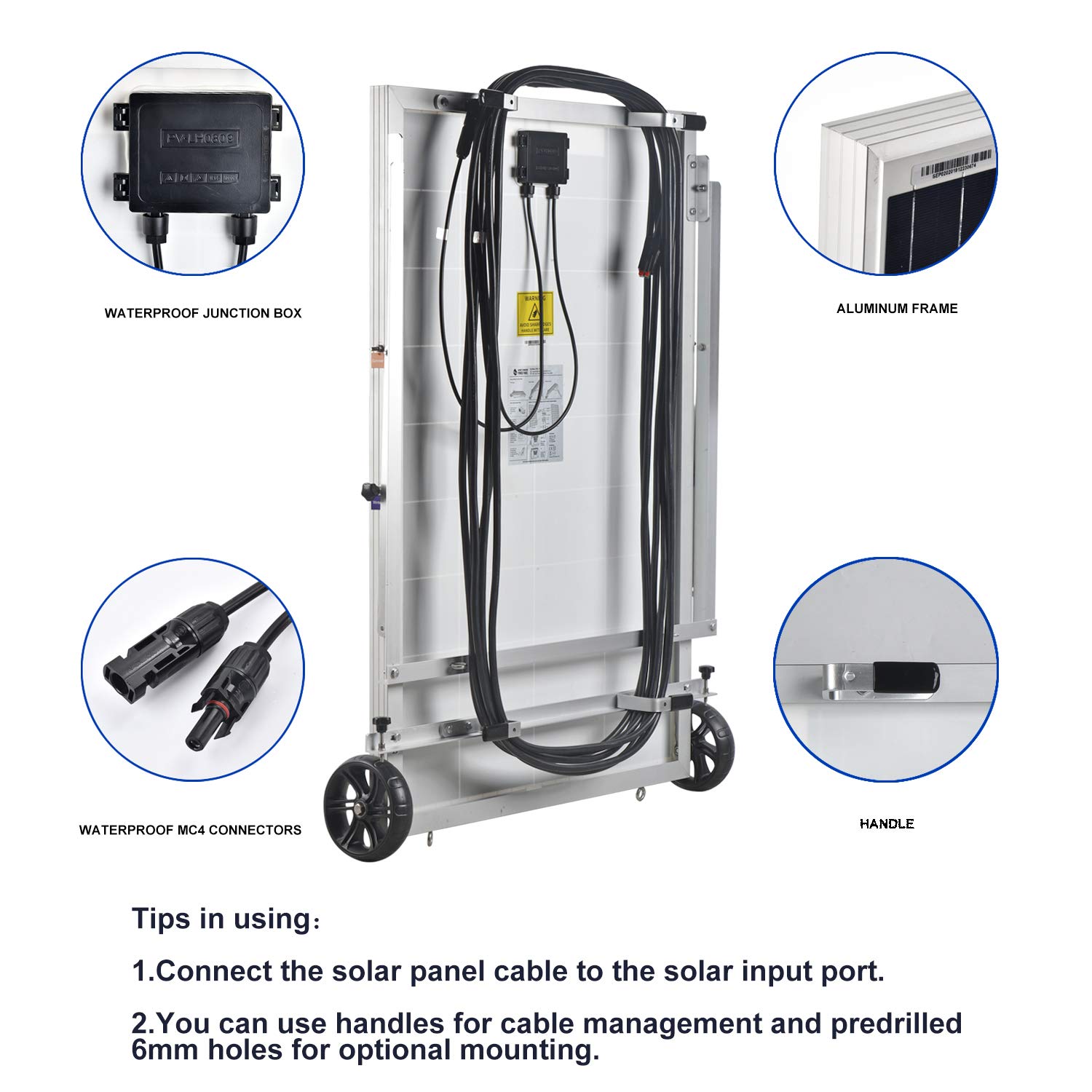 Nature's Generator Platinum WE System 1800W Solar & Wind Powered Pure Sine Wave Off-Grid Generator + 1200Wh Power Pod (1920Wh total) + 3 of 100W Solar Panels + Wind Turbine for Day and Night Use