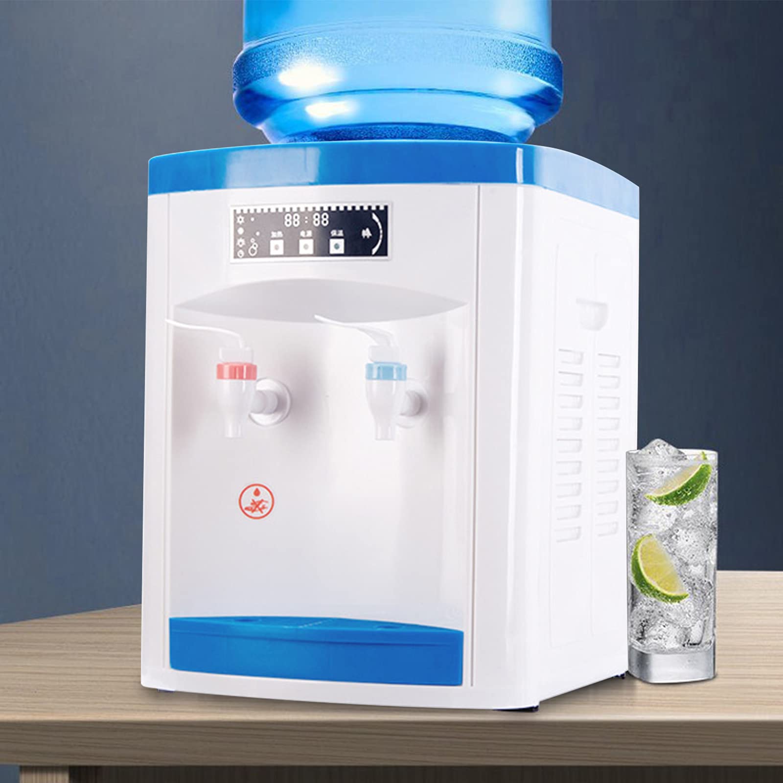 Leweiiq Top Loading Water Cooler Dispenser, 5 Gallon Freestanding Top Loading Hot/Cold Water Cooler Dispenser Detachable (Fresh)