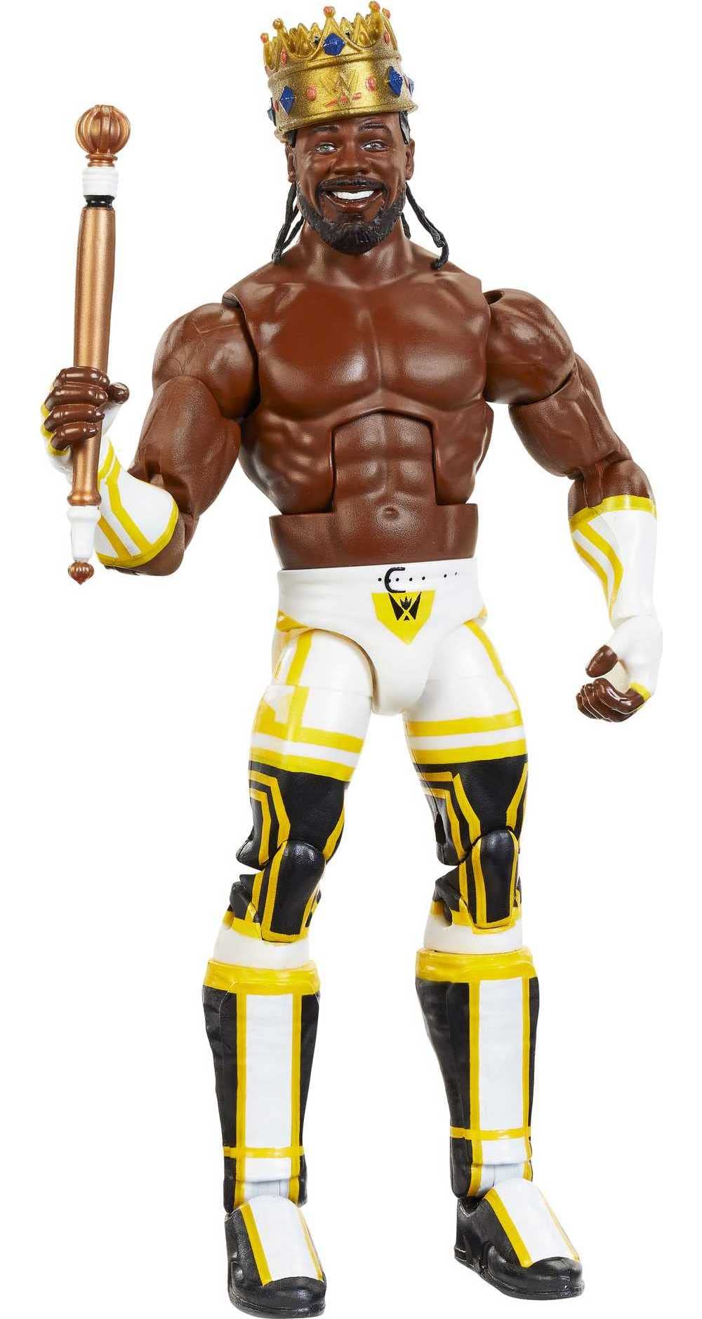 Mattel WWE King Woods Elite Collection Action Figure, Deluxe Articulation & Life-like Detail with Iconic Accessories, 6-inch
