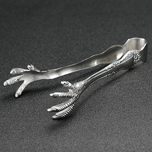 MASSJOY Bar Ice Hockey Special Eagle Claw Shape Ice Tongs Serving Tongs.