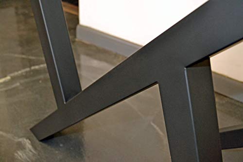 Metal Table Legs, Offset X-Frame Style - Any Size and Color
