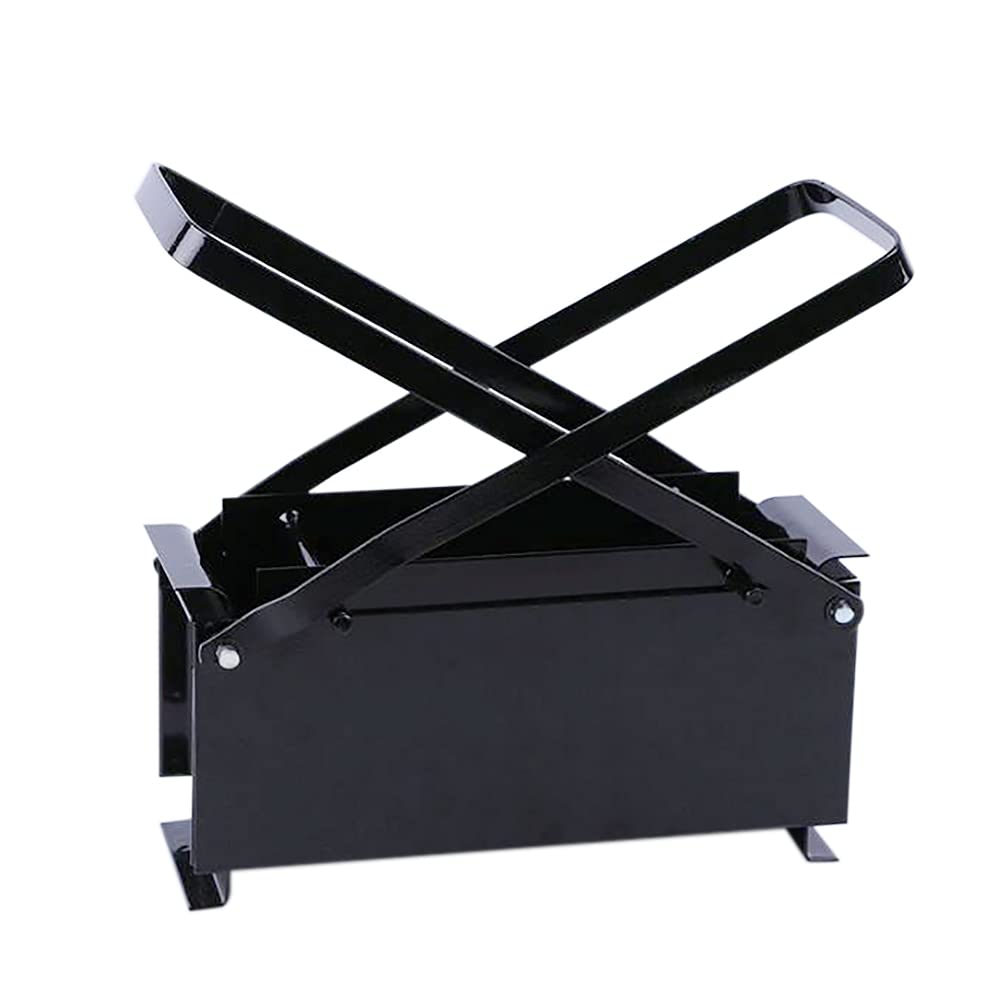 Newspaper Briquette Maker,Eco Recycle Newspaper Fuel Block Brick Press Briquette Maker Paper Log Briquette Maker Heavy Duty Fire Brick Press Burning Fuel Recycle Tool Brick Briquette Maker (1 grids)