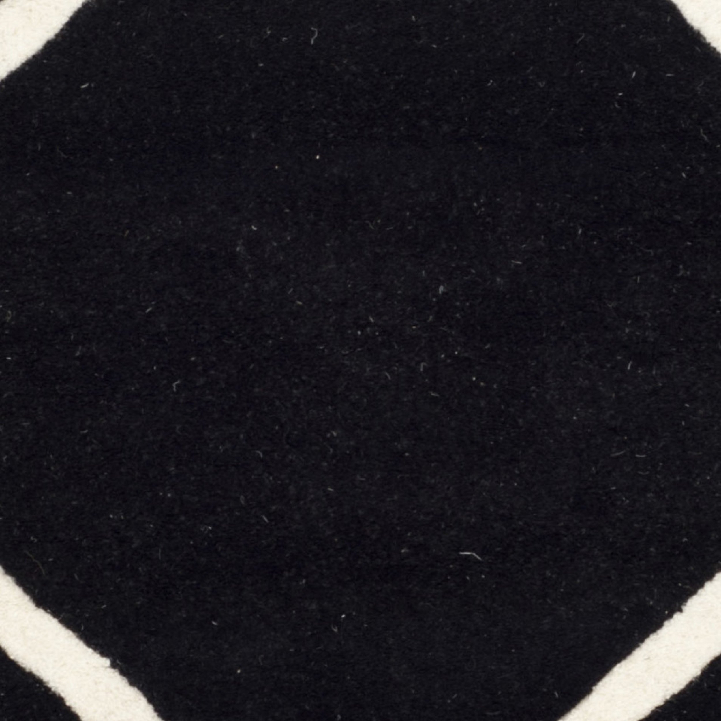 SAFAVIEH Chatham Collection 2'3" x 5' Black/Ivory CHT720K Handmade Diamond Trellis Premium Wool Accent Rug
