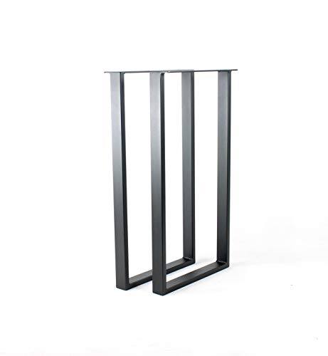 Powdercoated Tube Steel Bar Legs Set of Two-Choose Your Height and Width
