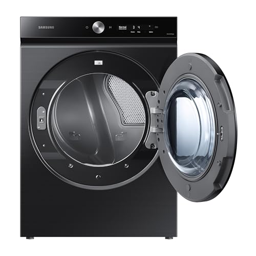 Samsung DVE53BB8700VA3 Bespoke 7.6 cu. ft. Ultra Capacity Super Speed Dry and AI Smart Dial Electric Dryer, Brushed Black