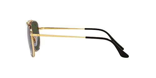 Ray-Ban RB3648M The Marshal II Hexagonal Sunglasses, Legend Gold/Green, 52 mm