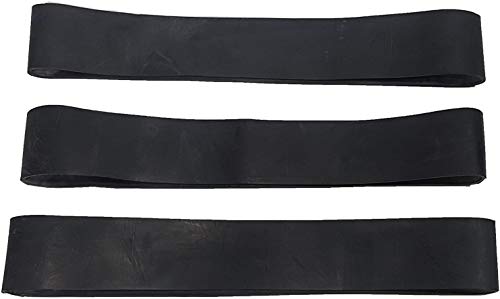 LINE2design Firefighter Helmet Bands - Heavy Duty Rubber Helmet Band Fits For Modern & Traditional Style Fire Helmets Pack of 3 - Black - Made in USA