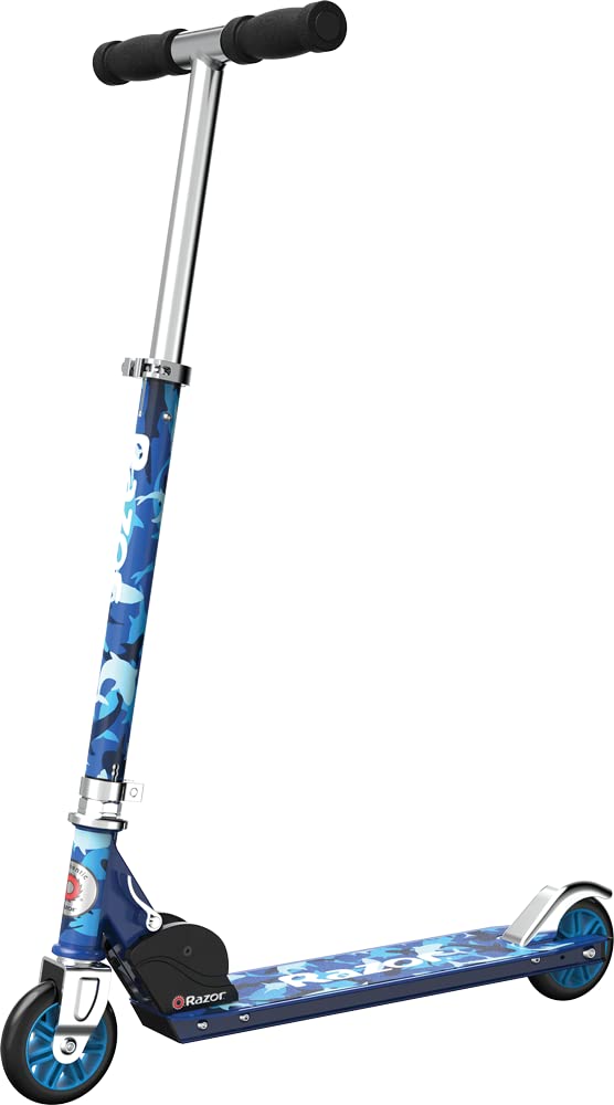 Razor Scooters - Shark Camo Special Edition Push Scooter - with Lightweight Foldable Design, Improved Maneuverability, and Stylish Shark Camo Finish