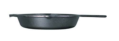 Lodge Seasoned Cast Iron Skillet with Scrub Brush- 10.25 inches Cast Iron Frying Pan With 10 inch Bristle Brush