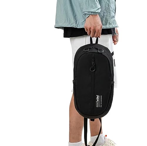Soulelite Original Design 10L Hiking Backpack, Cycling Shoulder Bag, Lightweight Outdoor Travel Backpack - Suitable for Travel, Camping, Cycling(BLACK)