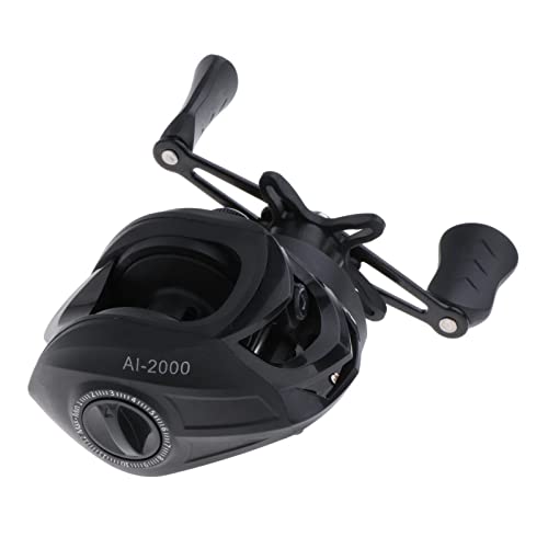 Reel - Baitcaster Fishing Reel, 7.6 LB Drag, 1 Shielded Ball Bearings Brake System, Left Handed