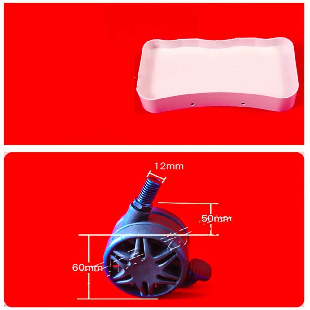 Lightweight Beauty Instrument Cart with Handle, Small Bubbles Cart with Storage Tray ; Universal Brake Wheel, 10Kg Load, PIBM