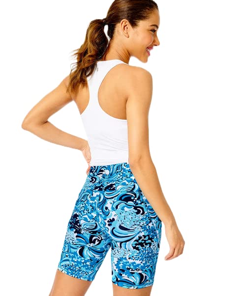 Lilly Pulitzer South Beach High Rise Short in Resort White - Mermazing (Size XL)