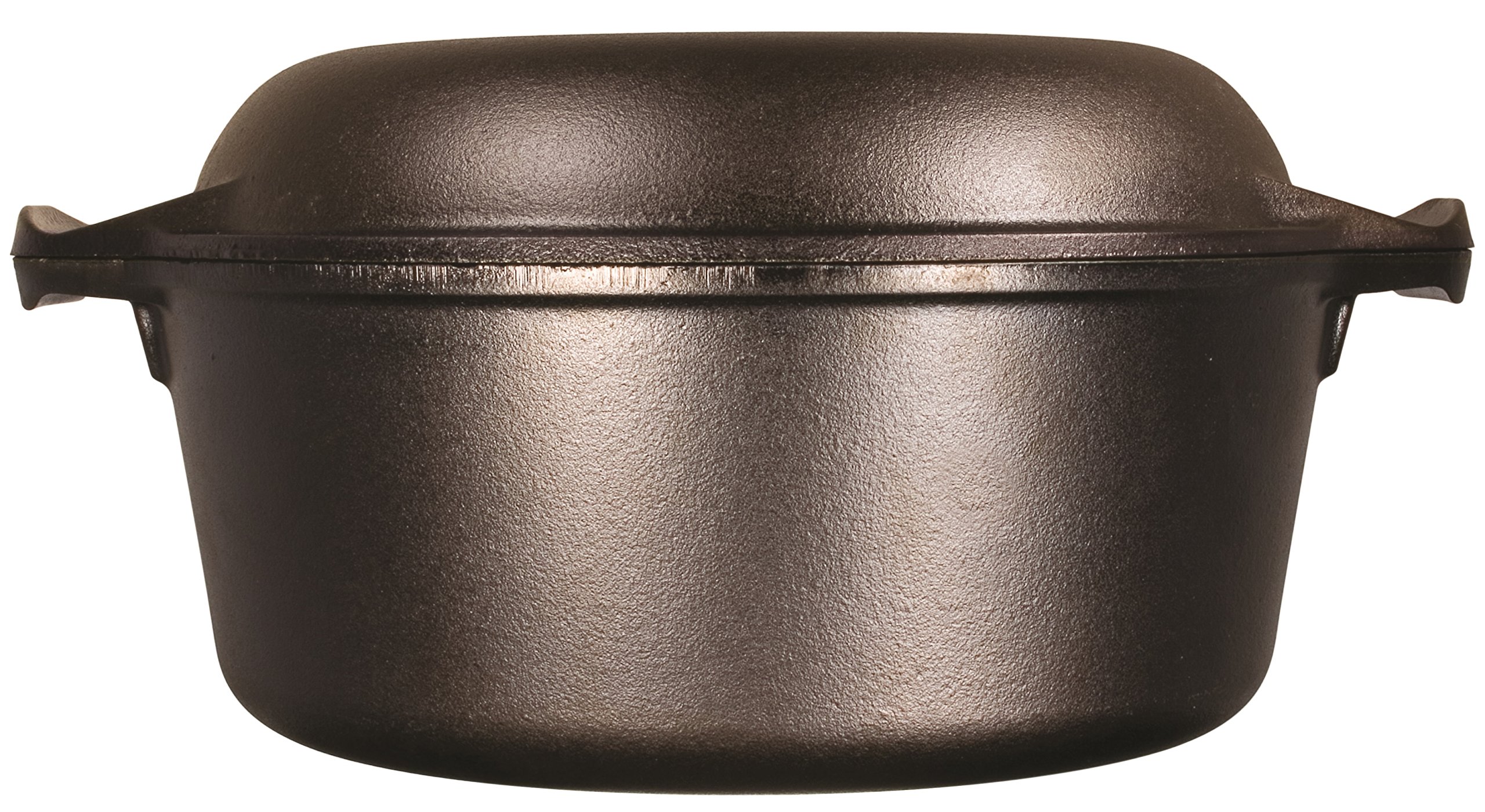 Lodge Cast Iron Serving Pot Cast Iron Double Dutch Oven, 5-Quart & L8SK3 10-1/4-Inch Pre-Seasoned Skillet