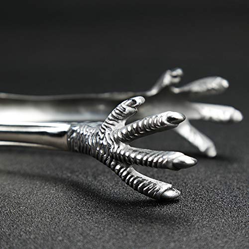 MASSJOY Bar Ice Hockey Special Eagle Claw Shape Ice Tongs Serving Tongs.