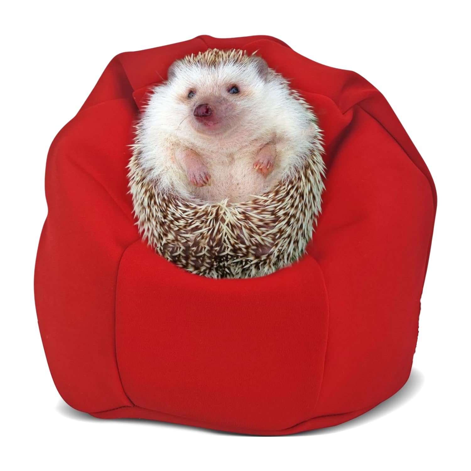 SEZDEKI Hedgehog Bed - Pet Bean Bag Bed Small Animal Chair Cozy Sack with Removable Cover Washable Calming Sleeping Cushion Cage Accessories for Hedgehog Sugar Glider Hamster Bearded Dragon