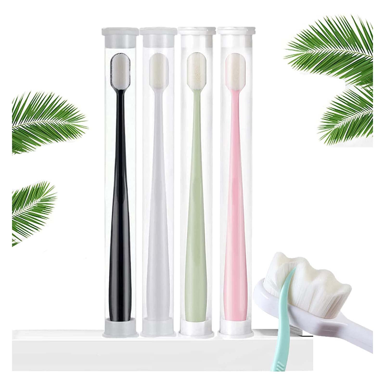 Niblido Brevi Toothbrush, Brev Nordic-Inspired Premium Nano Toothbrush, Extra Soft Toothbrush with 20000 Soft Bristles, for Protect Sensitive Gums and Teeth (2PC, Flat Bristle)