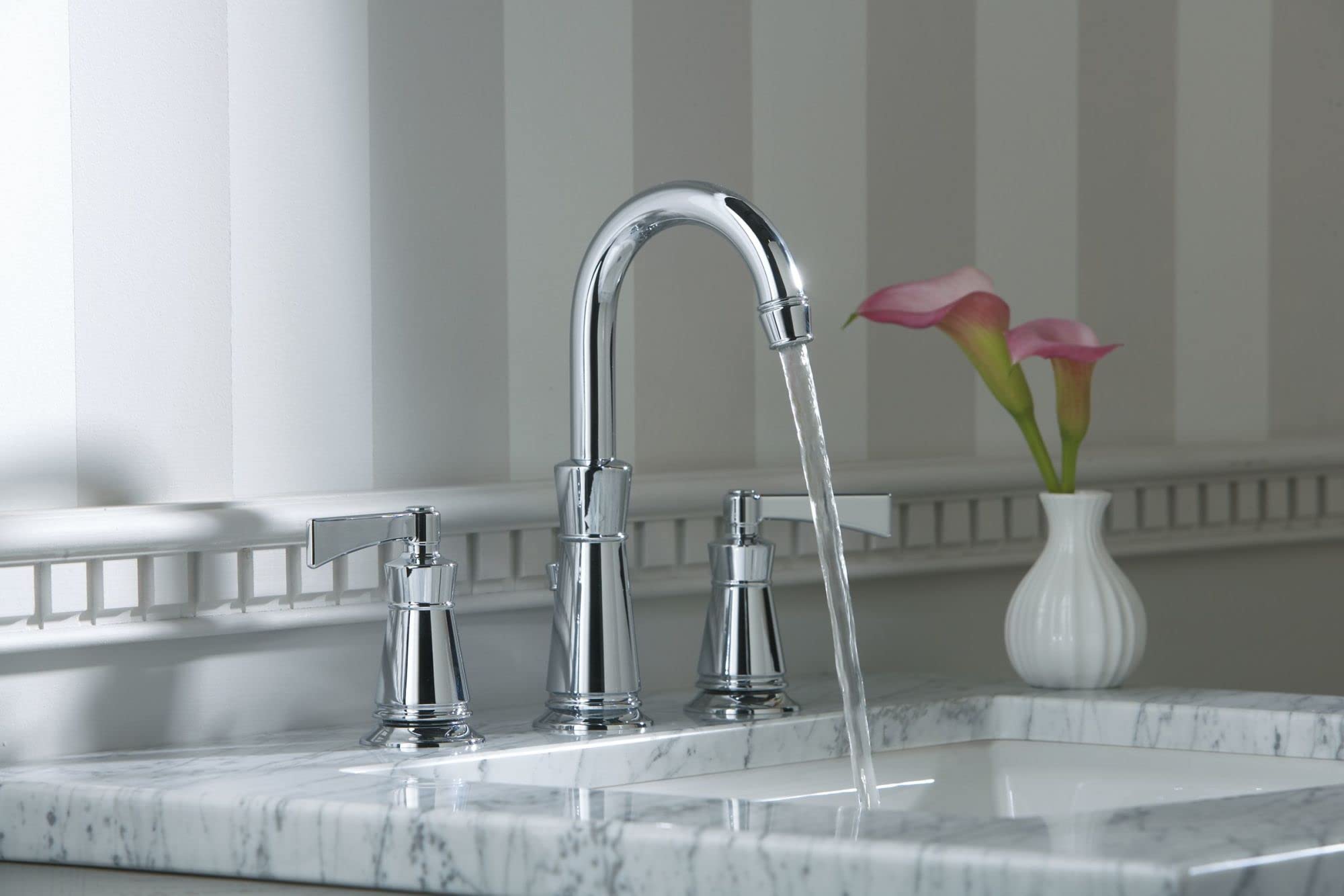 KOHLER K-2355-0 Archer Under-Mount Bathroom Sink, White