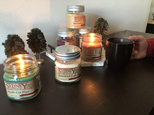 Sydney Candle Co. Fall Candles | Soy Mason Jar Candle | Fall Scented Candles for Home | Holiday Candle (7.5 oz) (Fresh Cut Pine)