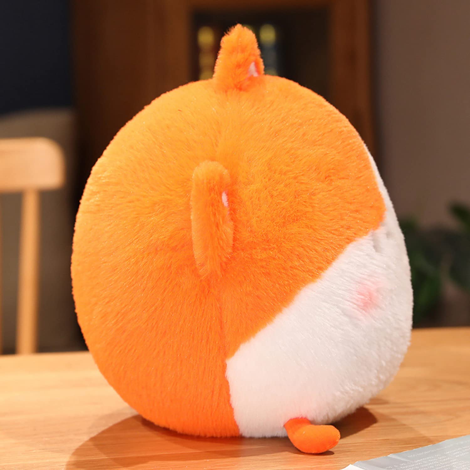 Plush Round Fox Stuffed Animal Fox Hugging Pillow Fox Plushies Throw Pillow Round Fox Anime Gift for Kids and Lovers in Birthday,Valentine's Day,Christmas¡