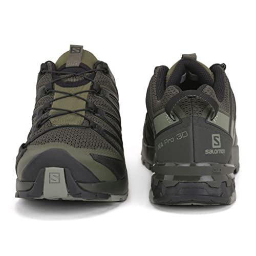 Salomon XA PRO 3D v8 Trail Running Shoes for Men, Grape Leaf/Peat/Shadow, 10.5