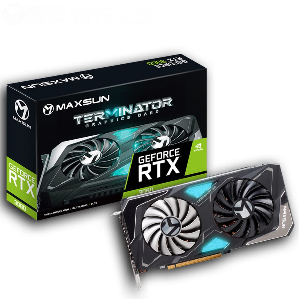maxsun GeForce RTX 3060 12G GDDR6 Vidoe Gaming Computer Graphics Cards ITX Design PCI Express 4.0 x16 HDMI 2.1 GPU