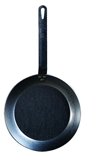 Lodge Manufacturing Company CRS10HH61 Carbon Steel Skillet, 10-inch, Black/Orange