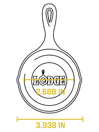 Lodge Skillet Spoon Rest Cast Iron 3-1/2" Dia. (6 pack)