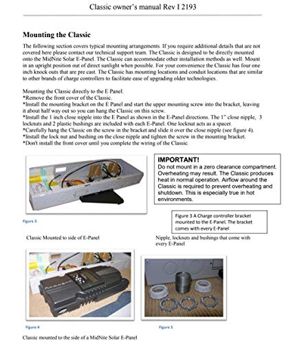 MidNite Solar CLASSIC 150-SL MPPT Solar Charge Controller, Solar Only