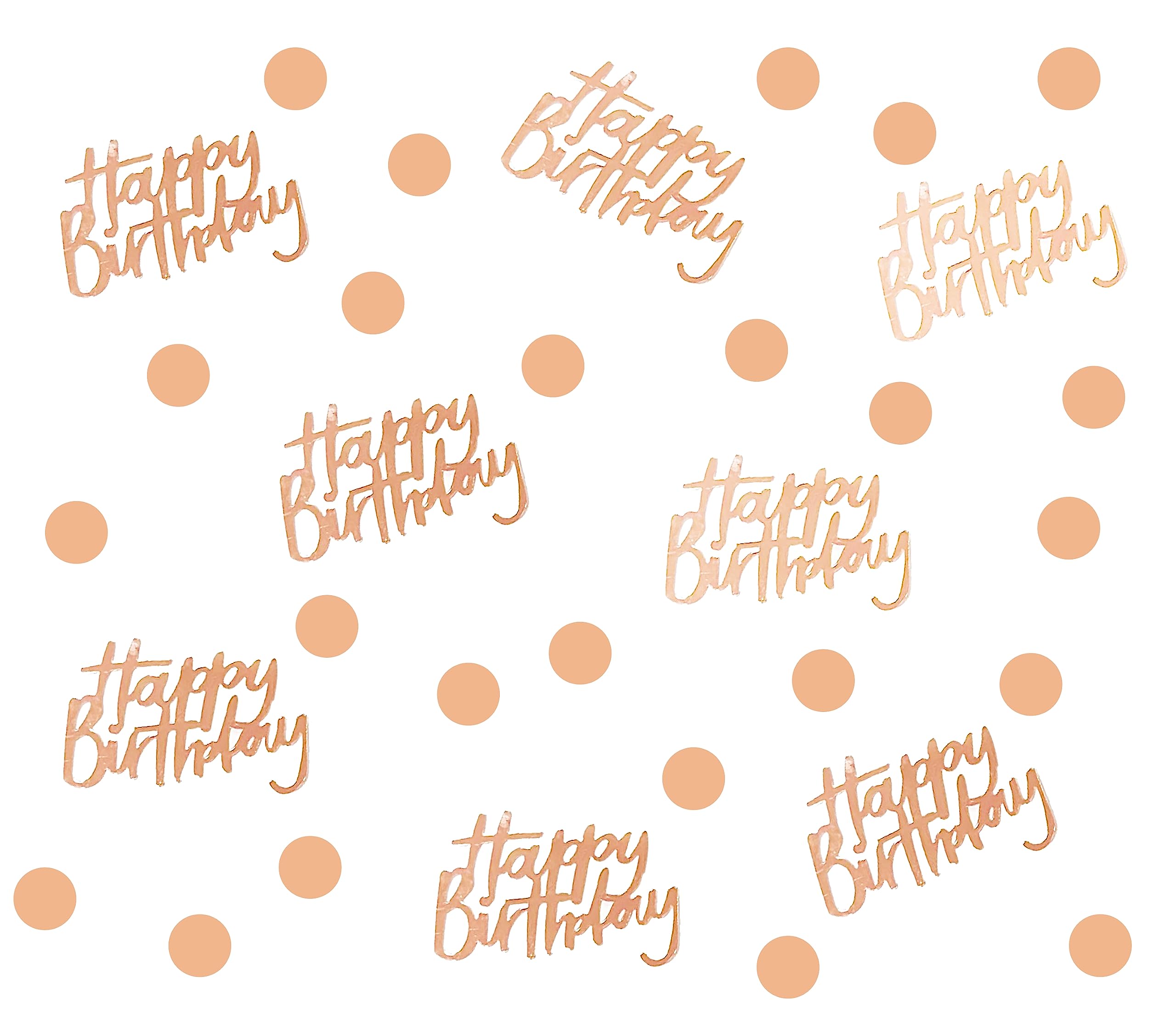 Rose Gold Birthday Confetti for Table Decorations,Table Sprinkle Dessert Table Decorations Light Up Your Birthday Party