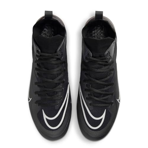 Nike Alpha Huarache 8 Elite CW4440-011 Black-Grey Men's Lacrosse Cleats 7.5 US
