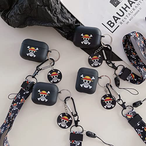 NOLEGA with Anime Lanyard Keychain Airpod 3rd Generation Case Cover(2021 Release) Personalised Anime and Unique TPU Process Frosted Soft Airpod 3rd Case
