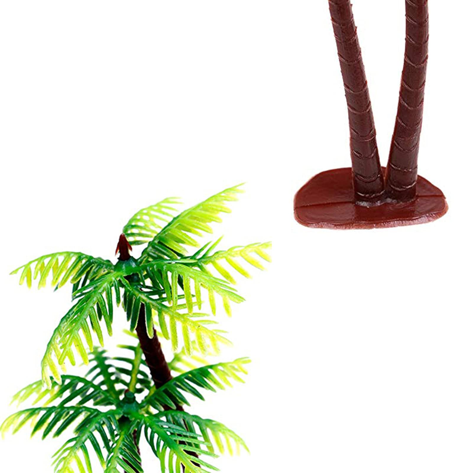 XHBTS 30 Pcs Coconut Palm Model Trees/Cake Topper - Charming Cupcake Topper Scenery Model Scenery Model for Cake Decorations or Building Model Landscape
