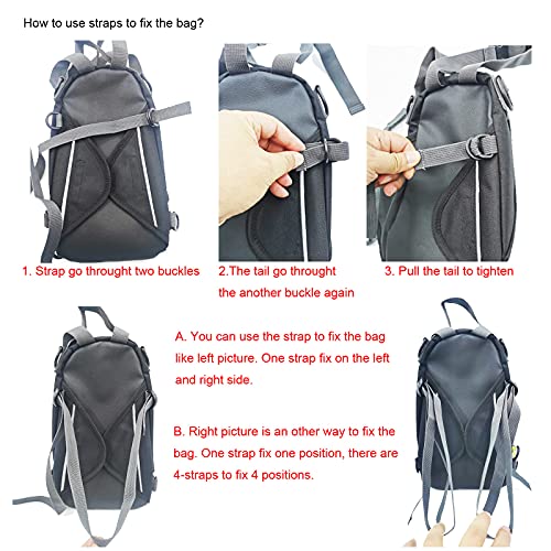 WOLT Powersports Motorcycle Tank Bag With waterproof rain cover Strong Magnetic, Motorbike Bag Transparent Pocket For Cell Phone Navigation, Update Version (Grey) …