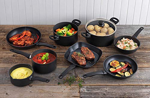 KUHN RIKON Easy Induction Non-Stick Frying Pan, 28 cm, Black
