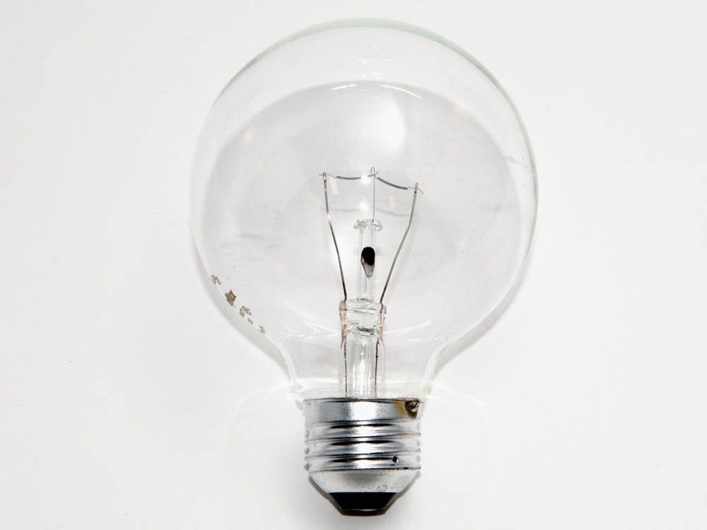 Philips 40W 120V G25 Clear Long Life Globe Bulb, E26 Base