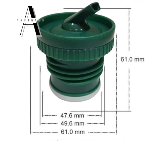 Stanley Thermos Stopper Pico de Mate Replacement Part For Classic Vacuum Insulated Wide Mouth Bottle Thermos (1.1QT, 1.5QT, 2QT) (Green, Set of 1)