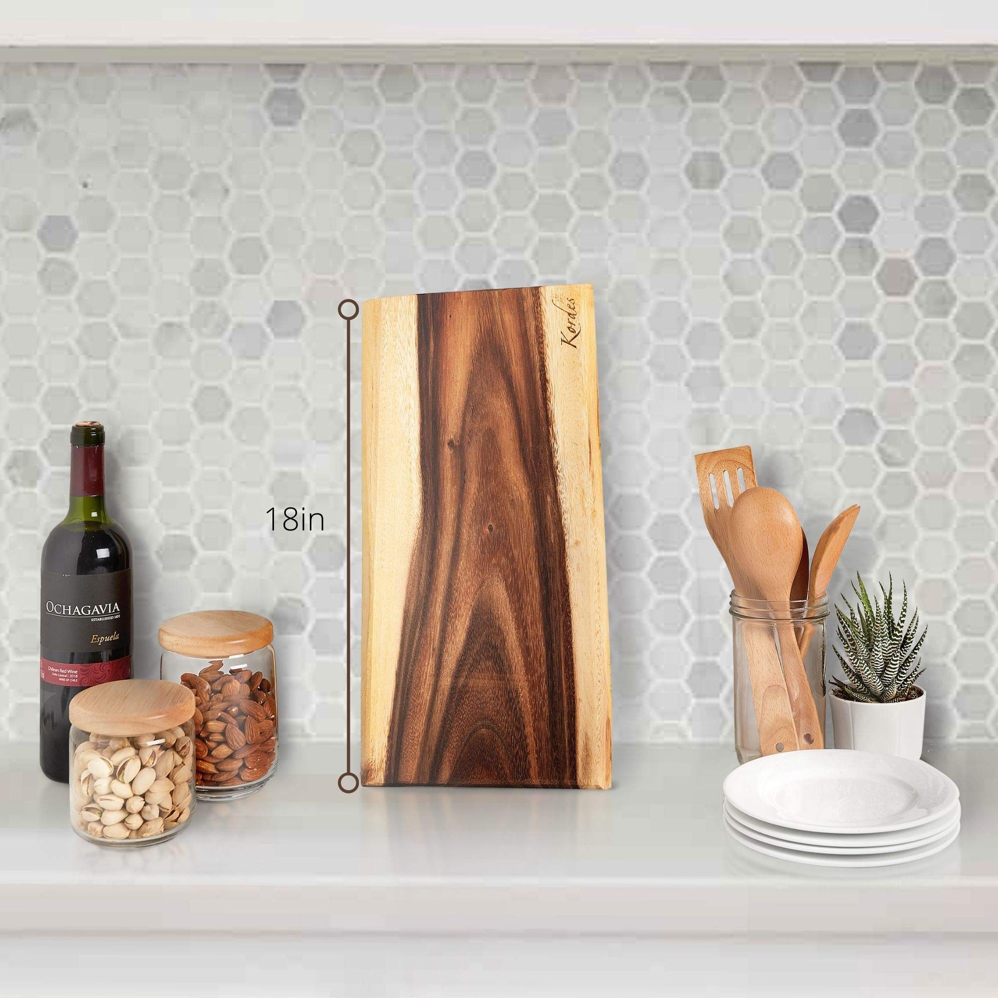 Large Charcuterie Board - Large Cheese Board - Live Wood Beautifully Handcrafted Serving Board