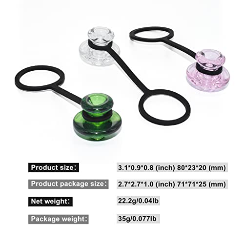 Replacement Accessory Part,Universal Cover with Silicone Case,Green/Pink/Clear (3 PCS)