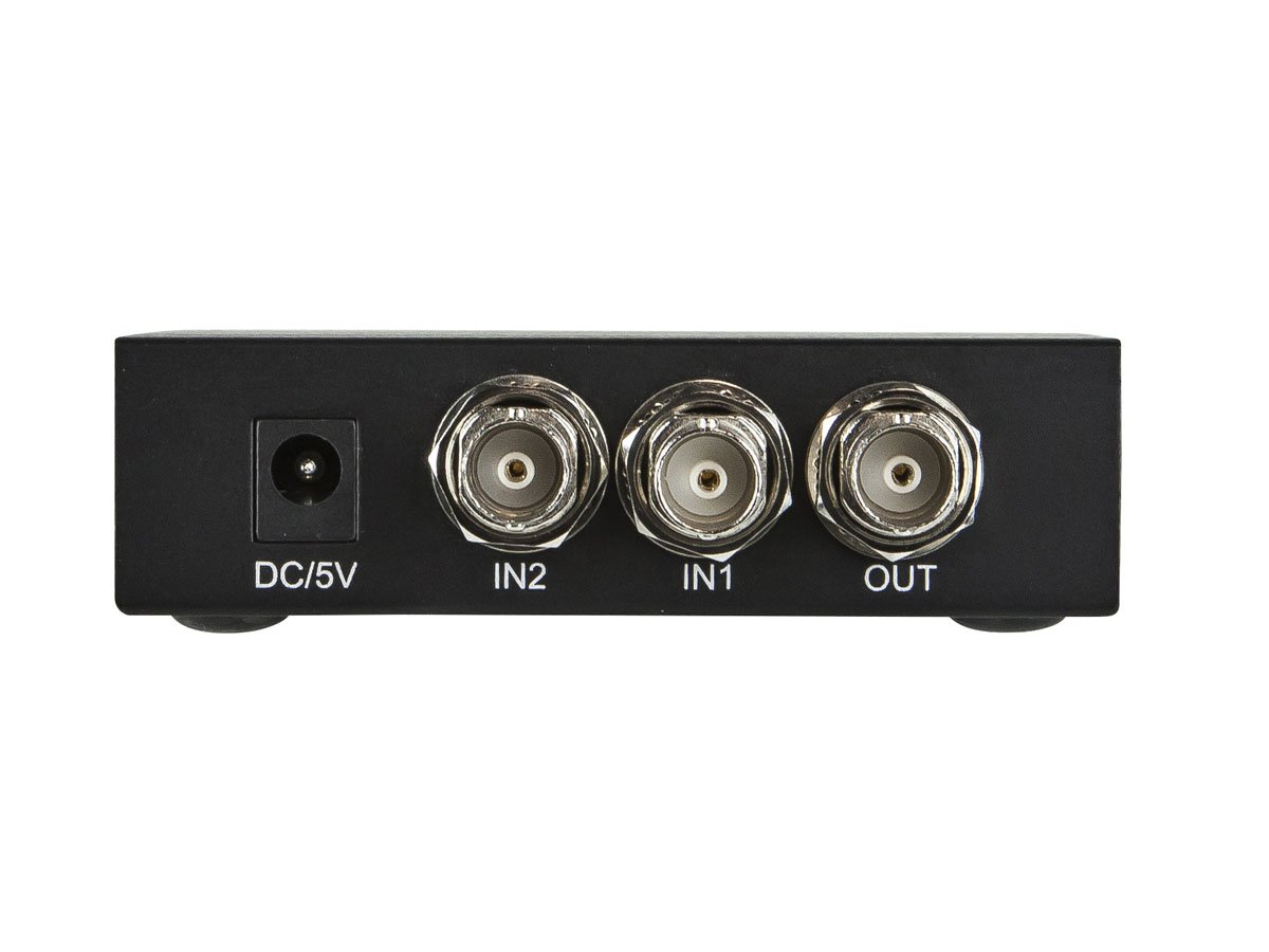 Monoprice 3G SDI 2x1 Switch - (110319) & HD-SDI RG6 BNC Cable - 3 Feet - Black | for Use in HD-Serial Digital Video Transfer, Mobile Apps, HDTV Upgrades, Broadband Facilities - Viper Series